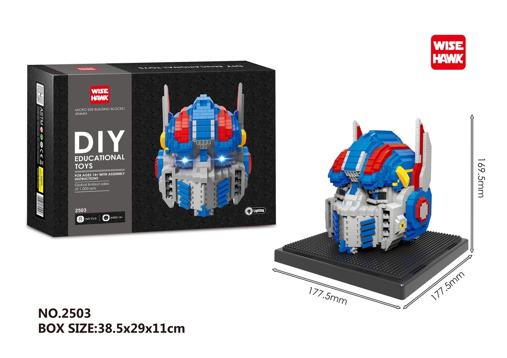 (Optimus Prime Cabeza Grande) Micro bloques estilo lego de Transformers ...